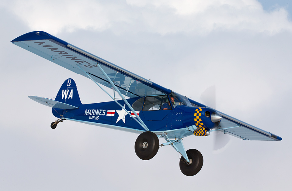 Dakota Cub Aircraft Commemorative Corsair Cub at Oshkosh - Check it out ...